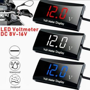 Jual Voltmeter LED Volt Meter LED 12v Aki / Alat Ukur Aki 12volt - Merah - Jakarta Barat ...