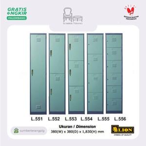 Jual loker lion 6 5 4 3 2 1 pintu locker lemari besi arsip besi metal ...