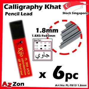 Jual (6 Tube) Calligraphy Khat Mechanical Pencil Lead / 1.8mm Pencil ...