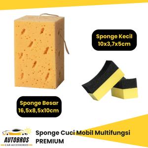 Promo Car Sponge Busa Cuci Mobil Piring Multifungsi Besar Kecil PREMIUM ...