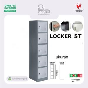 Jual locker 5 pintu filling cabinet lemari arsip besi frontline loker ...