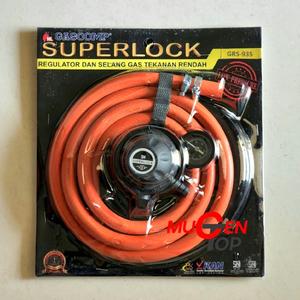 Jual regulator superlock gascomp paket / selang gas high pressure grs ...