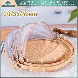 Jual Tudung Saji bulat Bambu Bulat Alas Flat Keranjang anyaman bambu ...