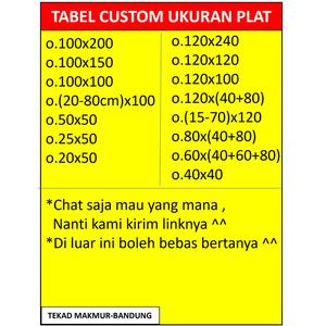 Jual NR Plat 70x120 - Lubang 5 mm - Plat Besi Ram Speaker - Bulat Tebal ...