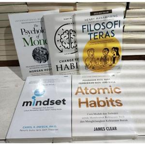 Jual PAKET 5 BUKU : MINDSET - ATOMIC HABIT - THE PSYCHOLOGY OF MONEY - - Jakarta Barat ...
