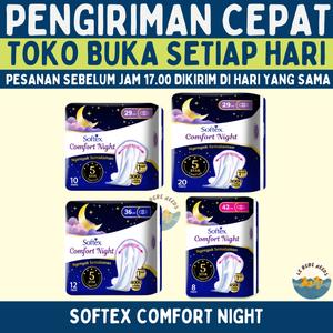 Jual Softex Pembalut Wanita Comfort Night - Softex Comfort Night 29cm 36cm 42cm - 42cm isi 8pcs ...