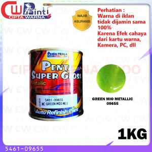 Jual Cat Penta Super Gloss NC Hijau Ijo Green Mio Metallic 09655 1 Kg ...