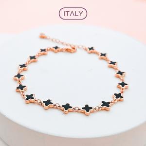 Jual GELANG RANTAI BUNGA HITAM ROSE CCT 750 17K - Kota Bandung - ITALY ...