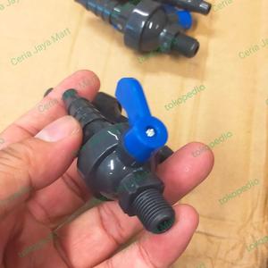 Jual Sampling Valve 1/4" / Labcock Ball Valve PVC 1/4 Inch Fitting PVC ...