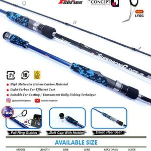 Jual JORAN DAIDO SUPERSONIC TYPE-JS 10-20 LB SPINNING CARBON SOLID ...