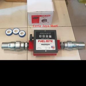 Jual Flow meter set 2" Inch Meteran solar / Minyak / Oil Merk Fuel Rite ...