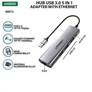 Jual UGREEN Adapter HUB Splitter USB 3.0 To 3 Ports LAN Ethernet RJ45 ...