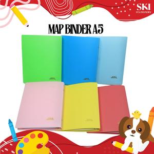 Jual Buku Binder Polos / Map Binder A5 Warna Warni / Binder Note Kuliah ...
