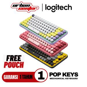 Jual Ldc Logitech Keyboard Pop Keys Wireless Mechanical Compact, Emoji ...