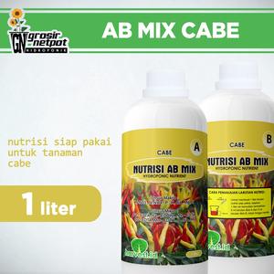 Jual Nutrisi AB Mix Cabe Cabai Instant Siap Pakai 1 liter / Ab Mix Cair ...