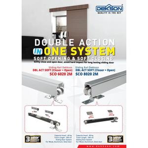 Jual Rel Pintu Sliding Gantung Aluminium Dekkson Soft Opening Soft ...