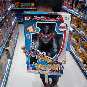 Jual ULTRAMAN JUMBO ORIGINAL TRANSFORM LAMPU LED MENYALA BERUBAH BENTUK ...