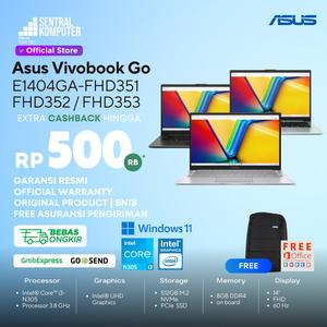Jual ASUS VIVOBOOK GO 14 E1404GA I3 N305 8GB 512GB W11+OHS 14.0FHD ...