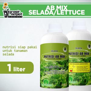 Jual Nutrisi AB Mix Selada/Lettuce Instant Siap Pakai 1 liter / Ab Mix ...