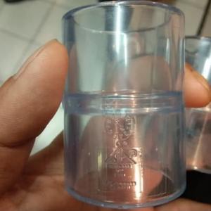 Jual Socket pipa transparan 34 inch - Socket sambungan pipa pvc bening ...