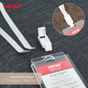 Jual BAGUS Joyko ID Card Holder Name Tag TRANSPARENT / Tanda Pengenal ...
