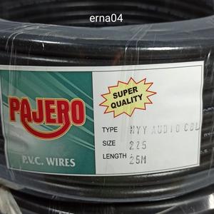 Jual KABEL LISTRIK / AUDIO SERABUT PAJERO 2X2,5 (25 METER) HITAM - Kab ...