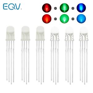 Jual 10pcs 5mm RGB LED Common Cathode / Common Anode Tri-Color Emitting ...