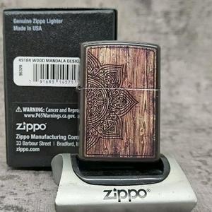 Jual Zippo 49184 Wood Mandala Design Original - Complete Set - Jakarta ...