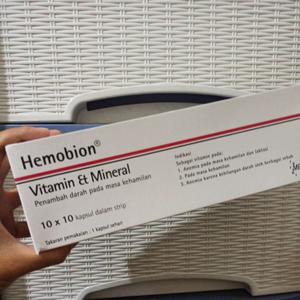Jual Hemobion Anemia Zat Besi Ibu Hamil Strip 10 Kapsul - Jakarta Barat ...