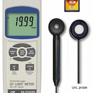 Jual UVA, UVC LIGHT METER+DATA LOGGER, TYPE K/J THERMOMETER, 200-390 N ...