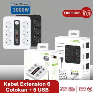 Jual Power Socket Electric 4 Usb 6 Colokan - Stop Kontak Terminal Usb Dan Colokan Listrik ...