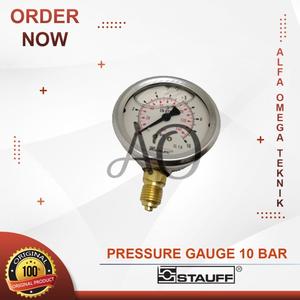 Jual PRESSURE GAUGE 2.5" BSP STAUFF MODEL RAKET 10 BAR KUNINGAN Best - Kab. Tangerang - MULIA ...