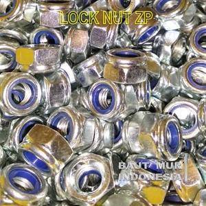Jual LOCK NUT NYLON GALVANIS MUR LOCK NYLON GALVANIS M6 ISI 10 PCS ...