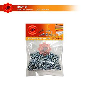 Jual nUR BAUT JP M 4 x 12 MM - SEKRUP SKRUP BAUT JP 4x12 ISI 100 PCS ...
