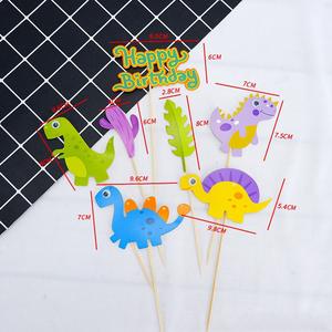 Jual Cake Topper / Topper Kue HBD / Happy Birthday Dino / Dinosaur ...