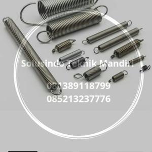Jual Per Pegas Tarik Baja OD 10mm Kawat 0,8mm Panjang Total 25mm ...