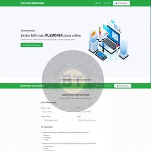 Jual APLIKASI WEB SOURCE CODE SISTEM INFORMASI KUESIONER PHP 7 FULL ...