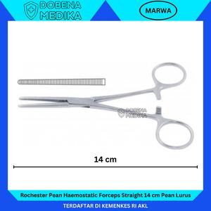 Jual Pean Operasi Klem Medis Lurus dan Bengkok 12 14 16 18 20 24 26 cm ...