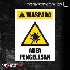 Jual x2 WSKIM-120 stiker safety sign sticker rambu keselamatan kerja K3 ...