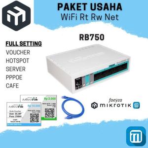Jual Snw New Mikrotik Rb750 Full Setting Voucher Hotspot Pppoe Rt Rw Net - Kab. Badung - Samar ...