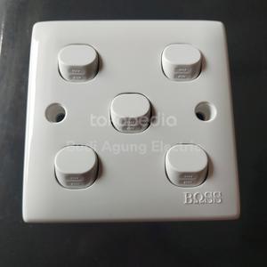 Jual Saklar 5 Gang mata kecil tipe B30 Prime Boss. B35/1/2a.saklar 5 ...
