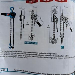 Jual Wipro Lever Block 6Ton x 1,5M 6 Ton x 1.5 meter Best - Kota ...