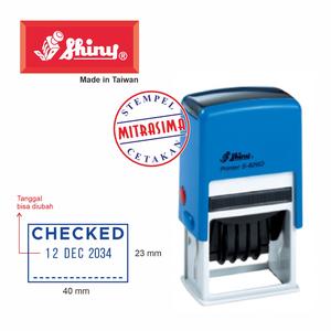 Jual Stempel Shiny S-826D CHECKED dengan tanggal di tengah - Jakarta ...