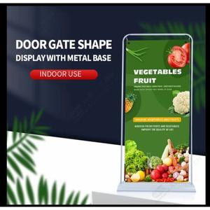Jual Stand Banner Besi Door Frame 60x160, Standing Banner Frame Besi ...