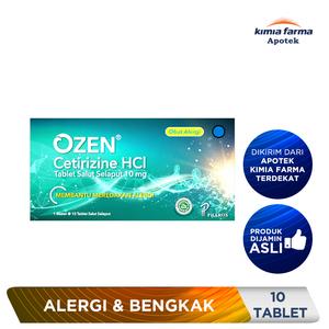Jual OZEN 10 MG DUS 10 TABLET / OBAT ALERGI / KIMIA FARMA - Jakarta ...