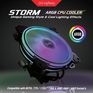 Jual CPU Cooler Infinity Storm - ARGB CPU Cooler Infinity Storm with 4 ...