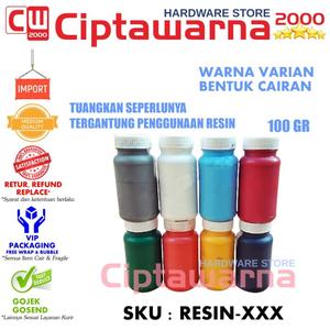 Jual Pigment Resin Pewarna Resin Lem Warna 100gr marmer kalung anting ...