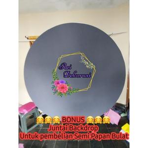 Jual Backdrop Background Bulat Semi Papan Bulat Kain Abutai Ukuran ...