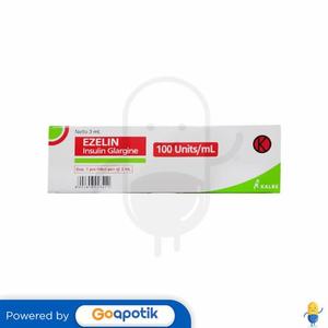 Jual EZELIN 100 IU/ML INSULINE GLARGINE 3 ML PREFILLED PEN - Kota ...