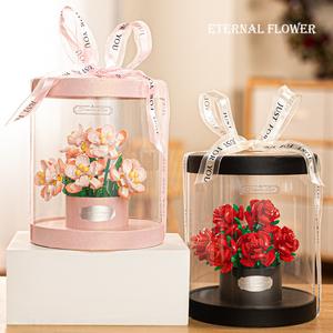Jual [randomfinds] DIY Big Flower Bucket Bricks Bunga Building Blok ...